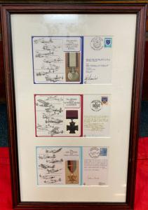 Framed R.A.F. First Day Covers
