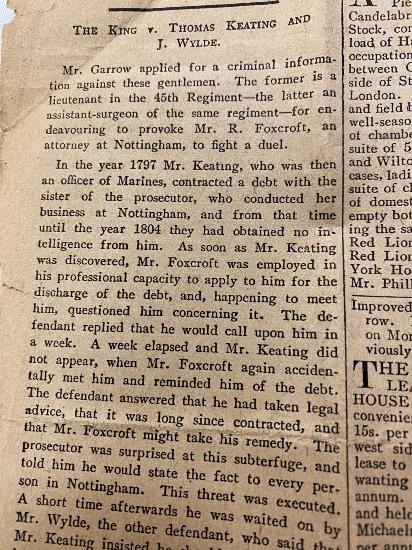 The Times Newspaper November 7th 1805 Battle Of Trafalgar Edition