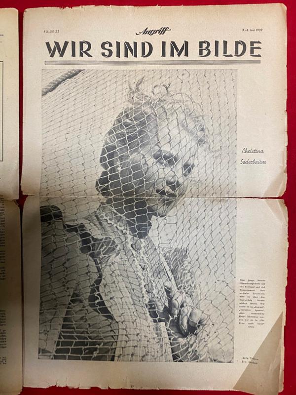 WW2 German Der Angriff Newspaper