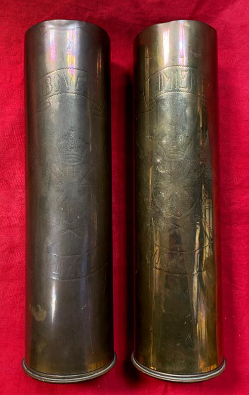 WW1 U.S. Trench Art Shells