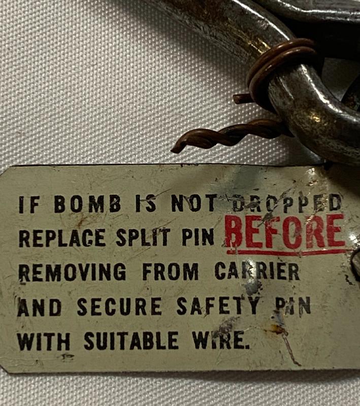 WW2 U.S.A.A.F. Bomb Arming Pin