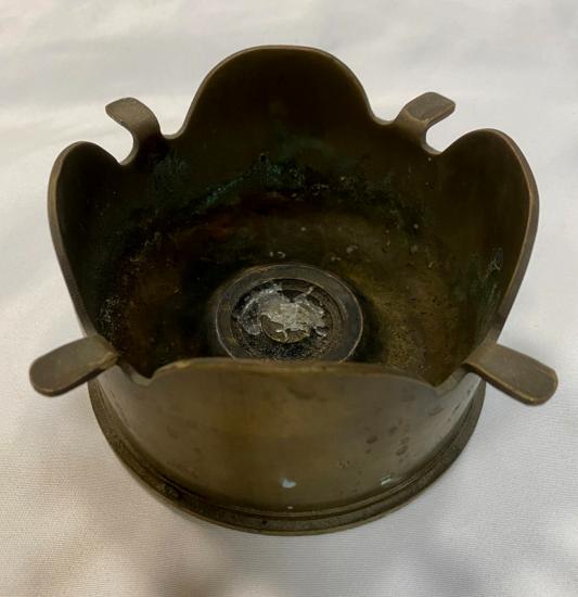 WW2 British 25 Pound Shell Case Ash Tray Trench Art
