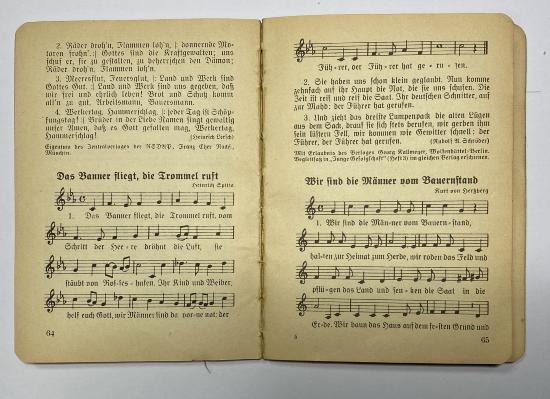 WW2 German NSDAP Song Book