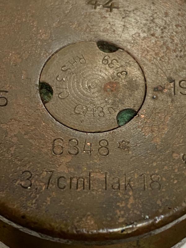 WW2 German 3.7 cm Flak 18 Shell Case