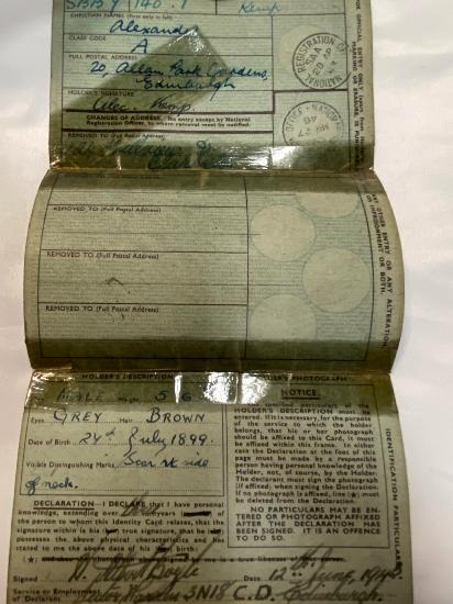 British National Registration Identity Card