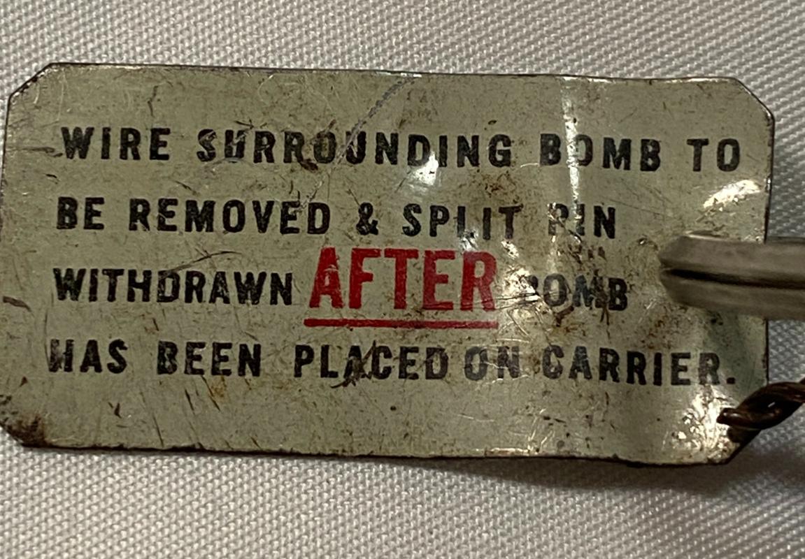 WW2 U.S.A.A.F. Bomb Arming Pin