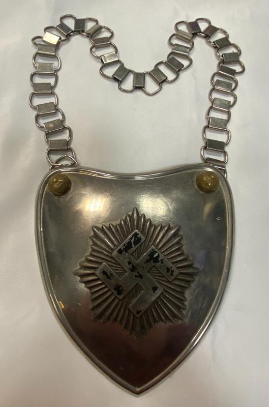 WW2 German Luftschutz Standard Bearer's Gorget