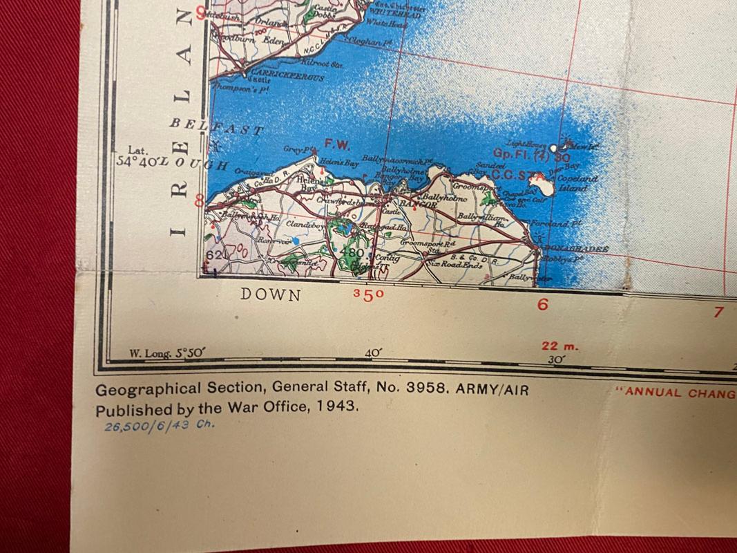 WW2 British Southwest Scotland Map