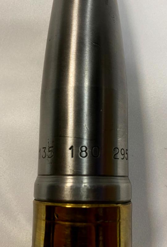 British 30mm AFV Rarden Round