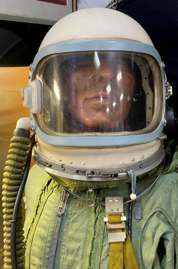 Soviet Union MIG Pilot Flight Helmet & Pressure Suit