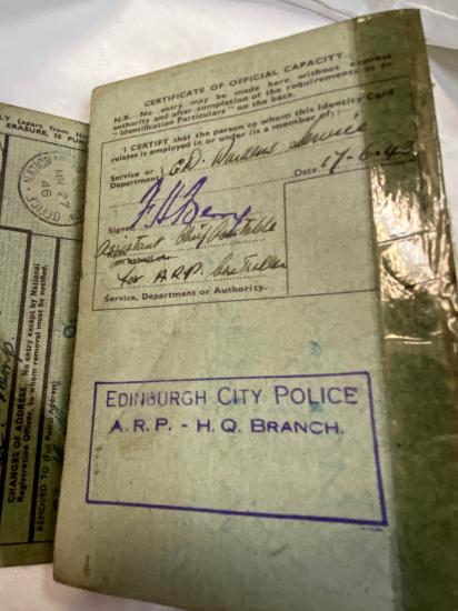 British National Registration Identity Card