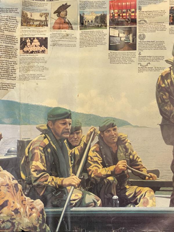 Vintage 1981 Royal Marines Recruitment Poster