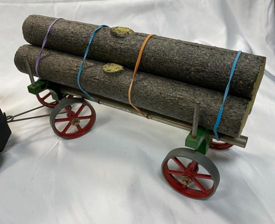 Mamod Steam Tractor With Logs Trailer