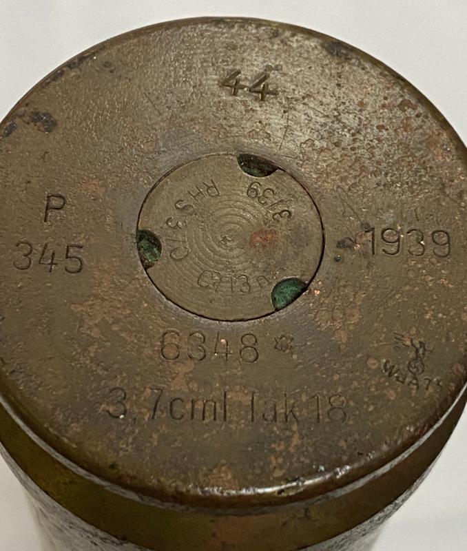 WW2 German 3.7 cm Flak 18 Shell Case