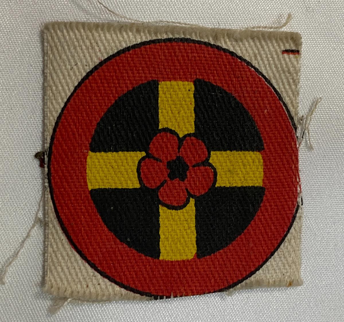 WW2 British Western Command Cloth Formation Shoulder Flash