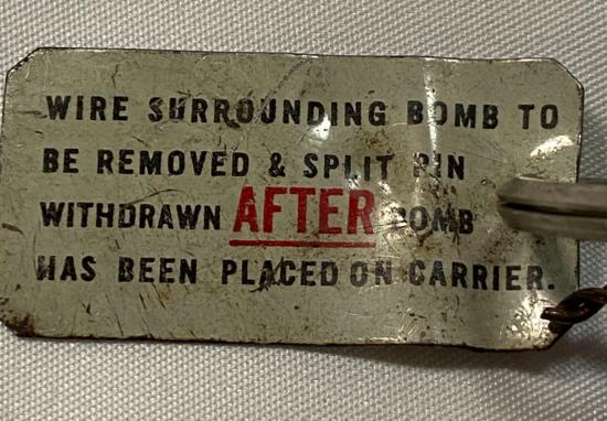 WW2 U.S.A.A.F. Bomb Arming Pin
