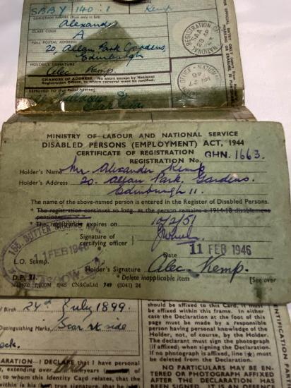 British National Registration Identity Card