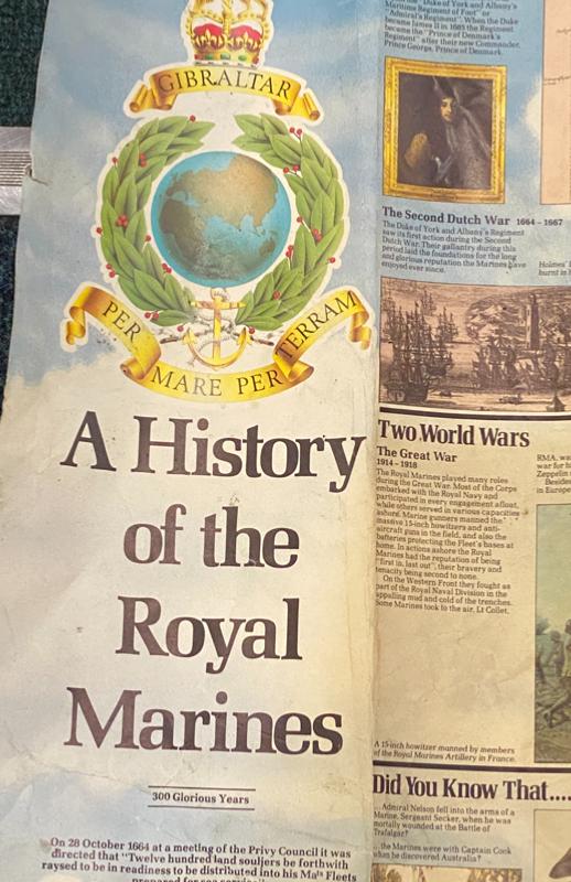 Vintage 1981 Royal Marines Recruitment Poster