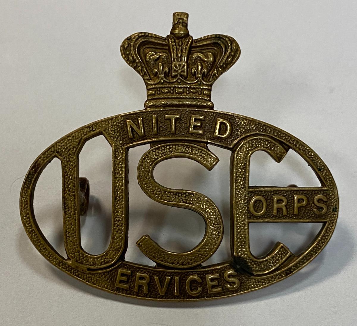 United Services Corp Cap Badge