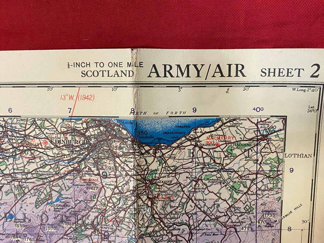 WW2 British Southwest Scotland Map