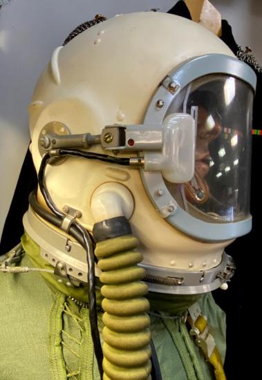 Soviet Union MIG Pilot Flight Helmet & Pressure Suit