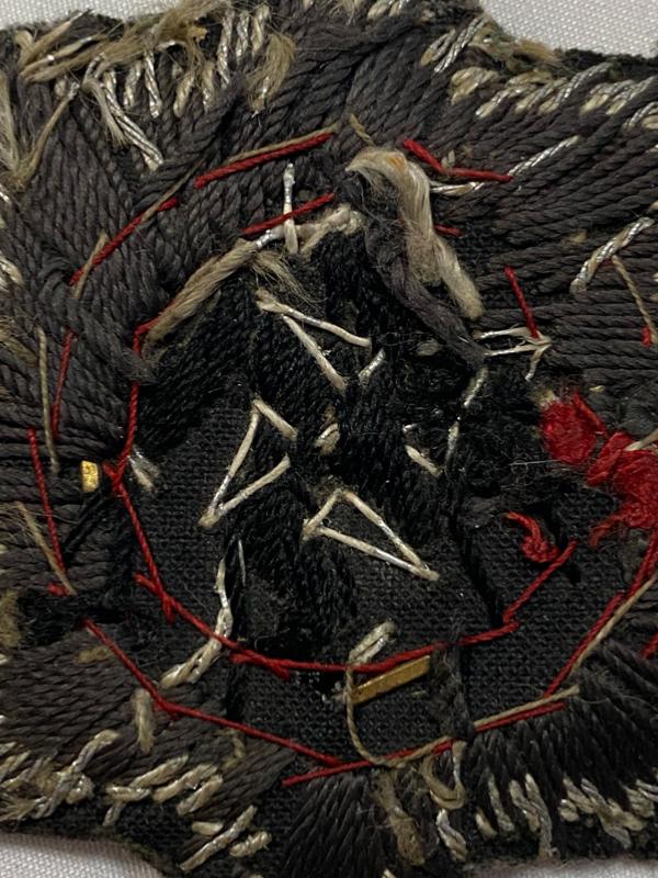 WW2 German Cloth German Cross In Gold For Panzer Troops