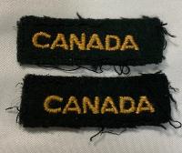 WW2 Canadian Shoulder Flashes