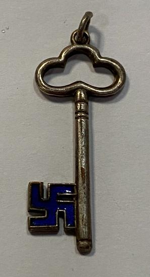 Swastika Trinket Key Good Luck Charm