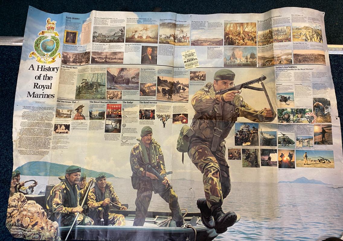 Vintage 1981 Royal Marines Recruitment Poster