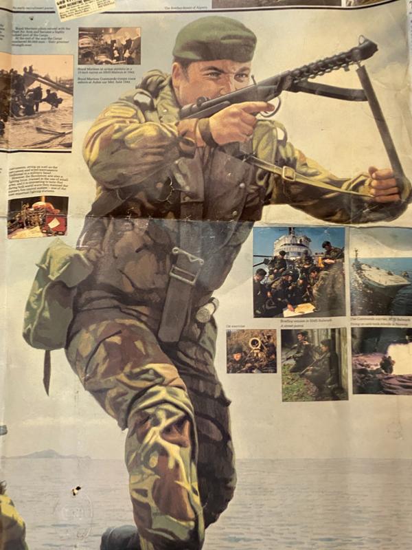 Vintage 1981 Royal Marines Recruitment Poster